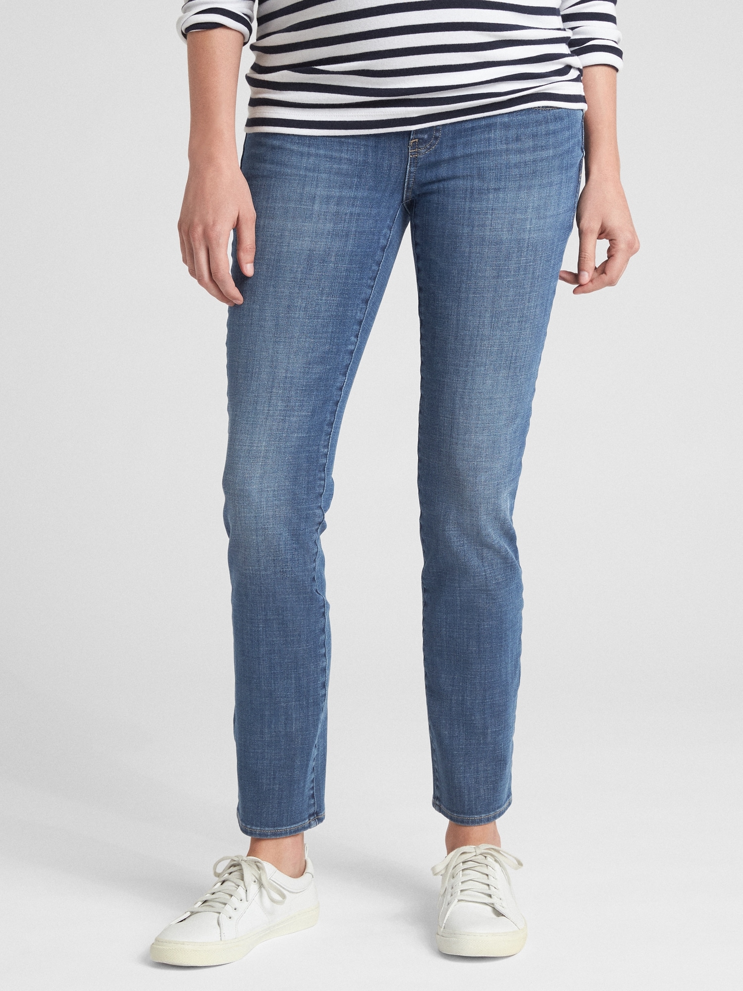 Maternity Full Panel Classic Straight Jeans | Gap