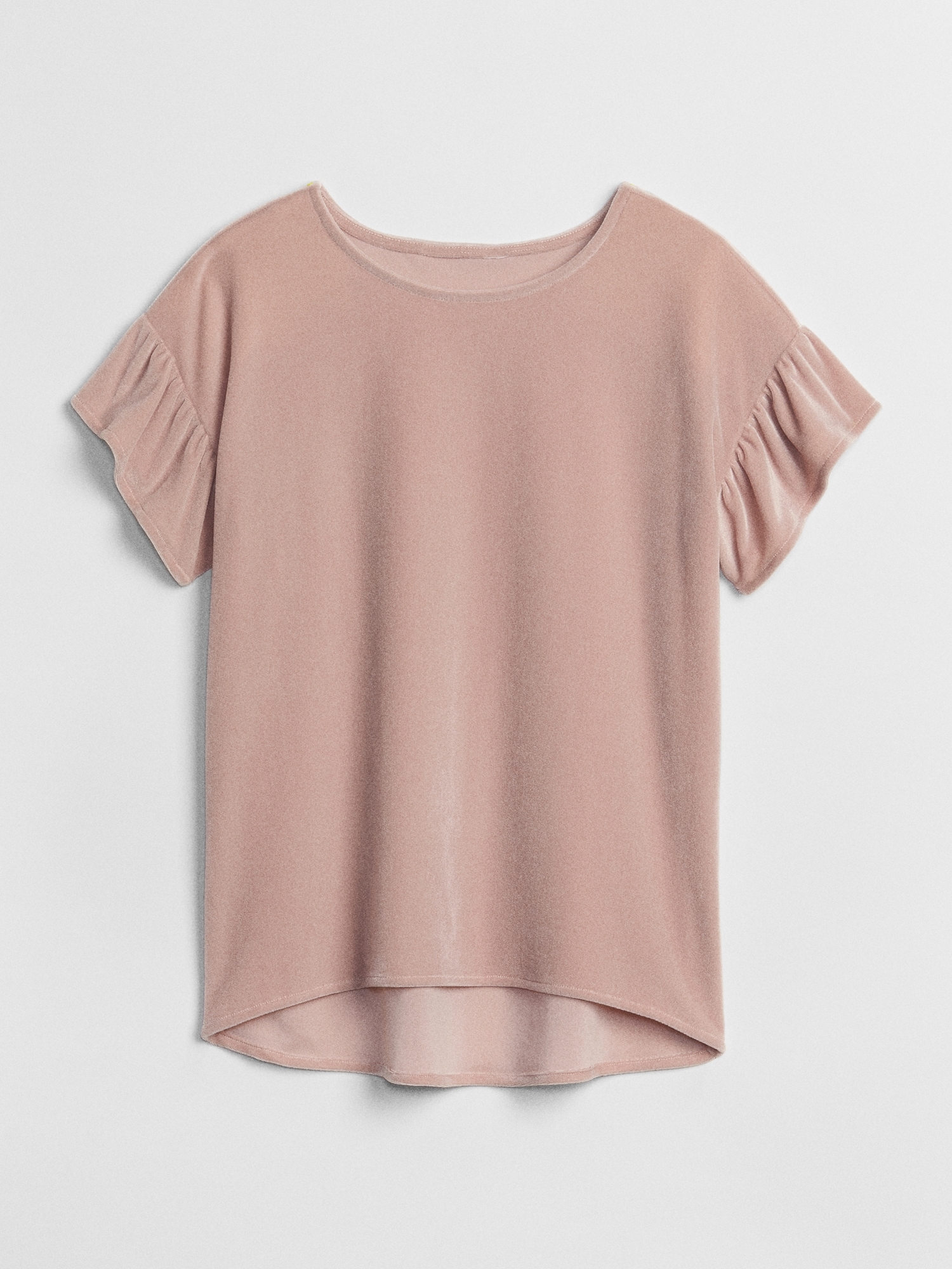 Velvet Ruffle T-Shirt | Gap
