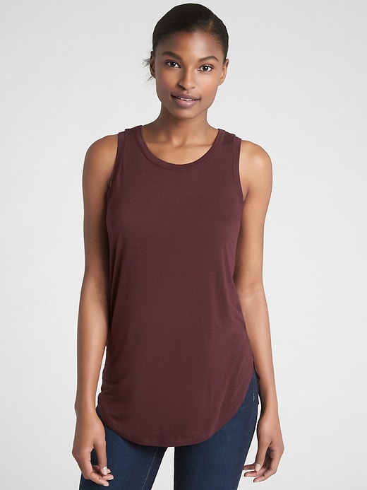 V-Back Tank Top in Luxe Rayon | Gap