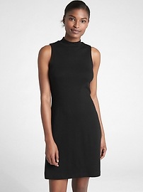 Sleeveless Mockneck Midi Dress | Gap