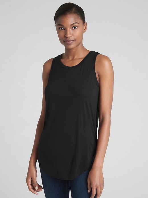 V-Back Tank Top in Luxe Rayon | Gap