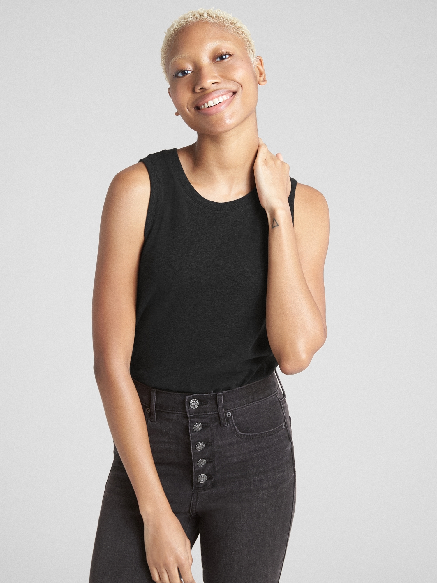 Textured Knit Tank Top | Gap