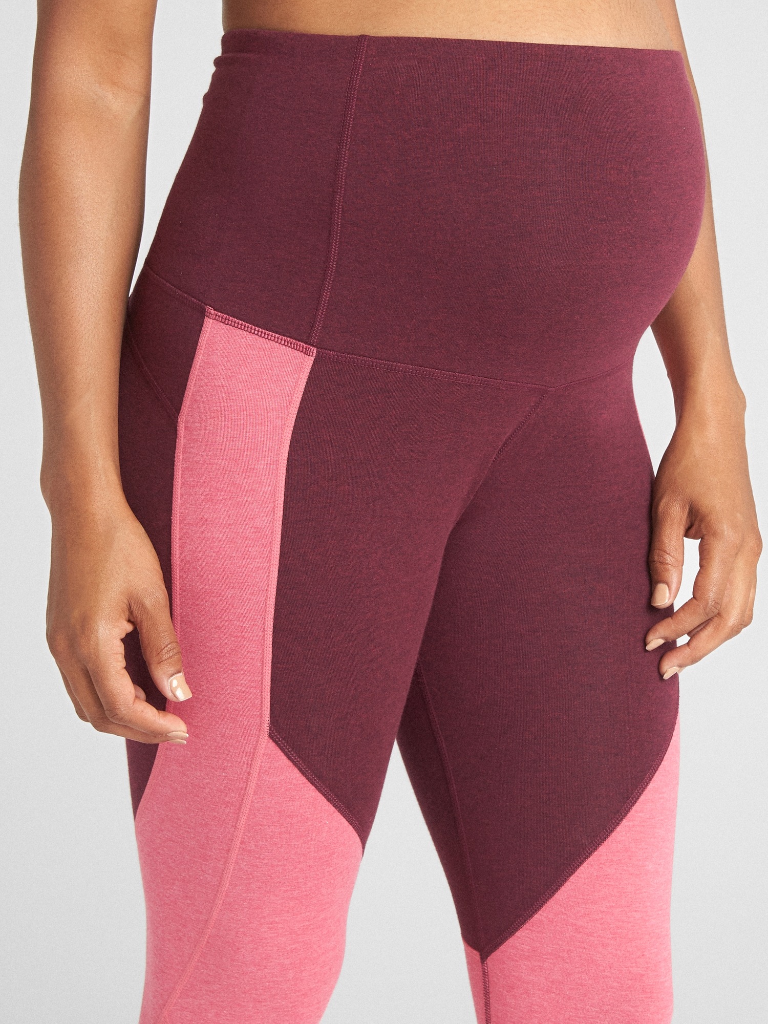 Maternity GapFit Full Panel 7 8 Leggings In Performance Cotton Gap maternity-gapfit-full-panel-7-8-leggings-in-performance-cotton-gap