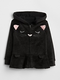 Cat Hoodie Peplum Sweater | Gap