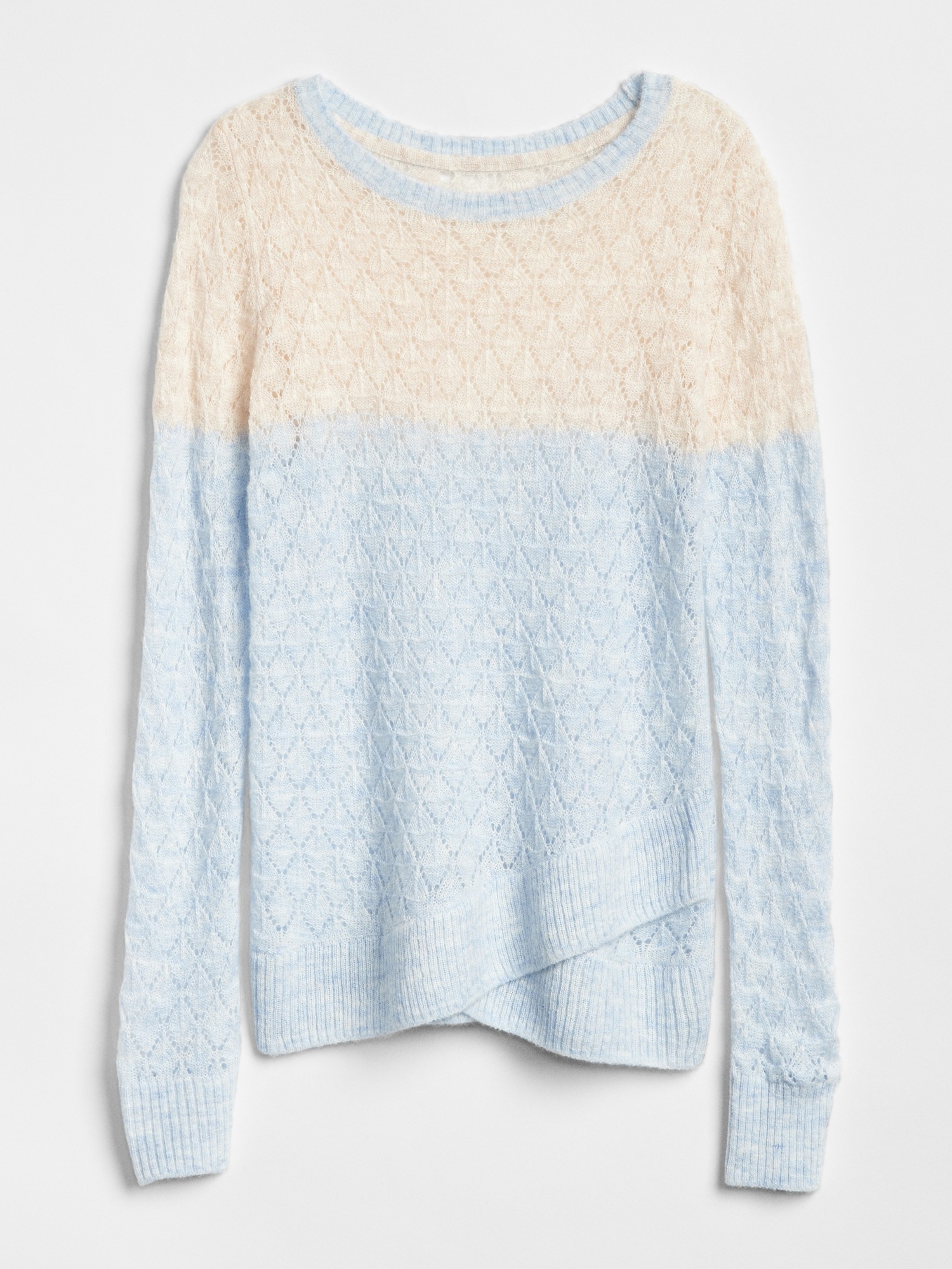 Kids Eyelet Colorblock Sweater | Gap
