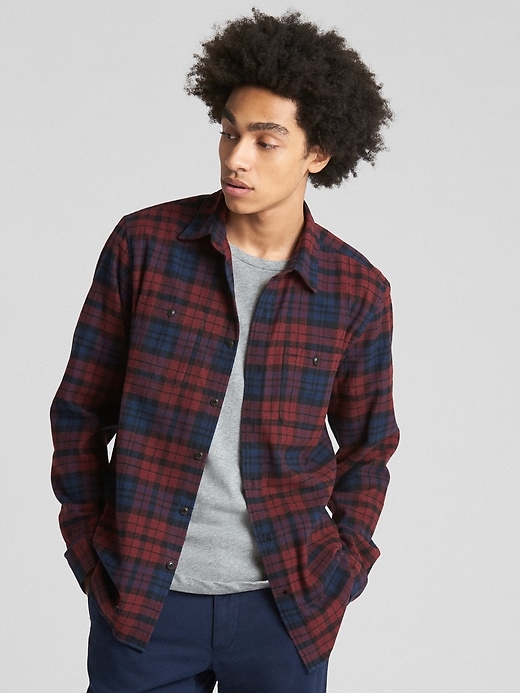 Standard Fit Flannel Shirt | Gap