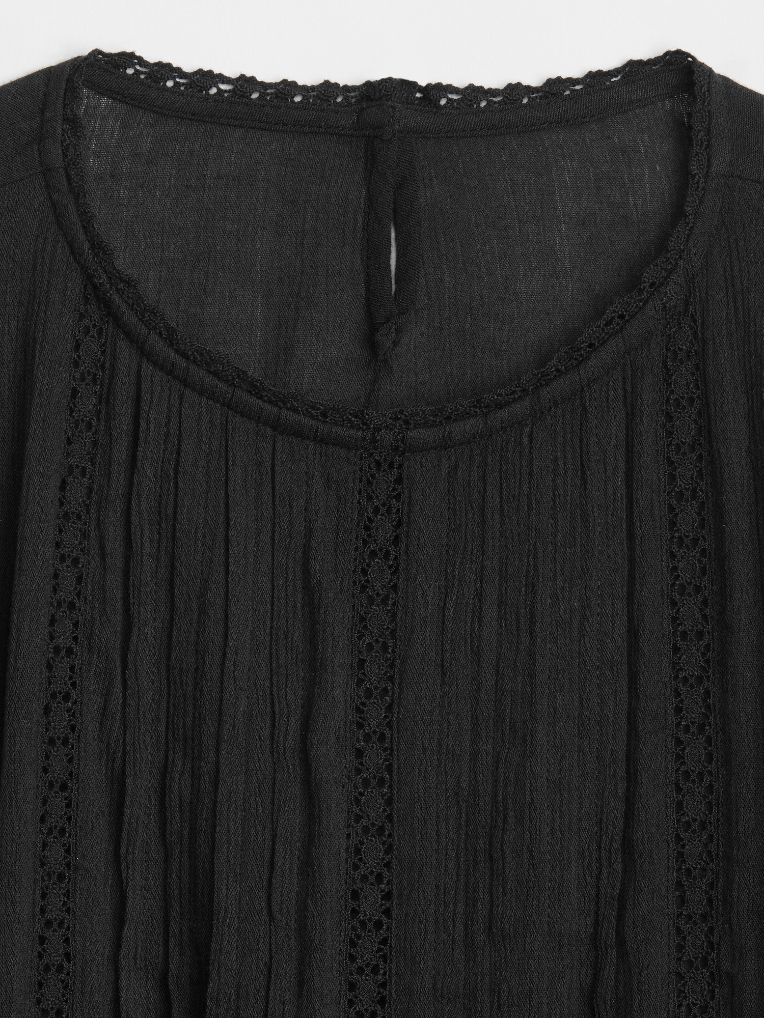 Embroidered Pleated Top | Gap