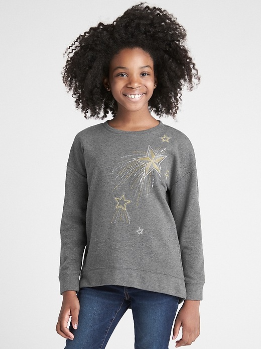 Kids Embroidered Star Pullover Sweater | Gap