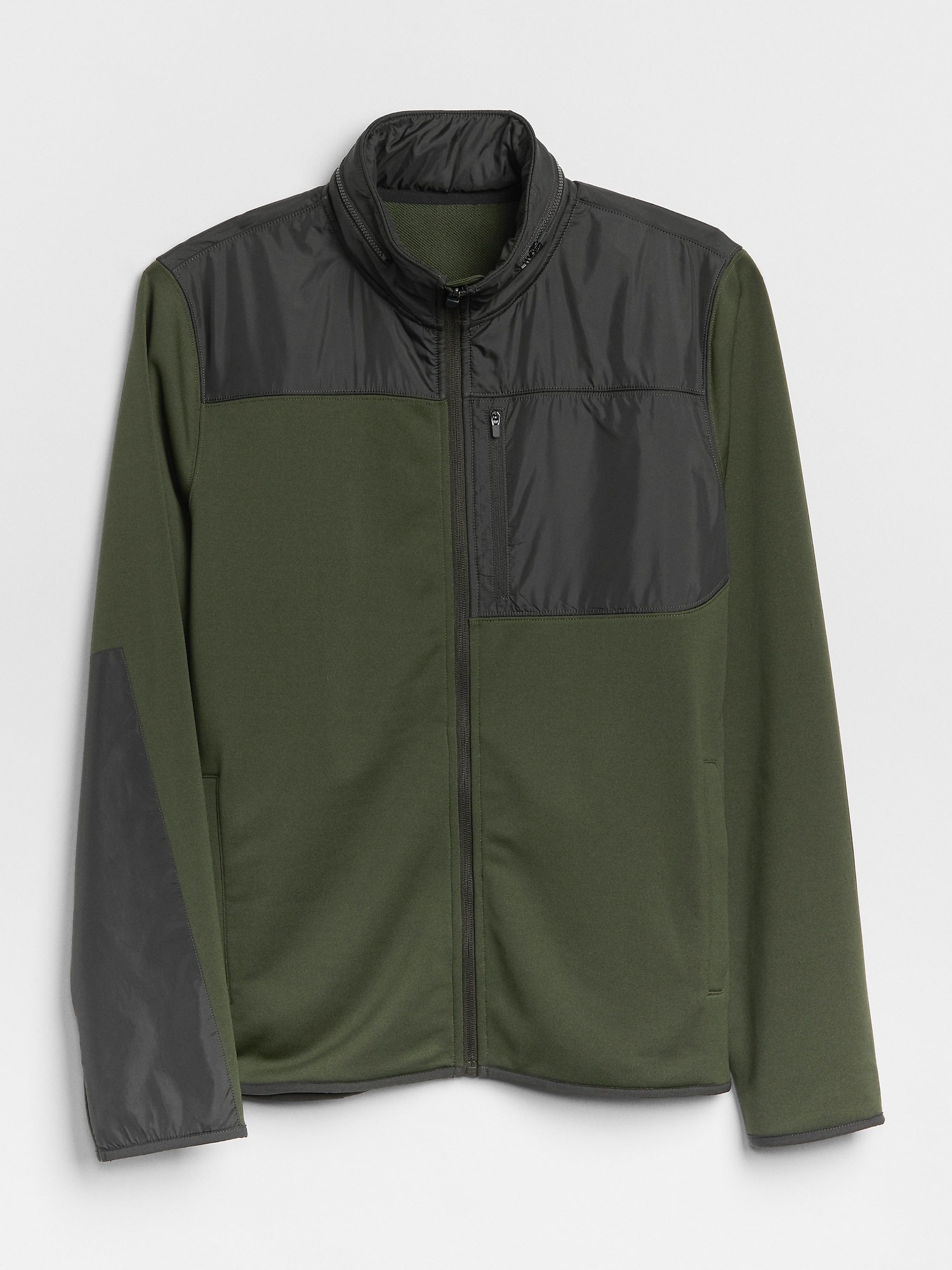 Hybrid Track Jacket with Hidden Hood | Gap