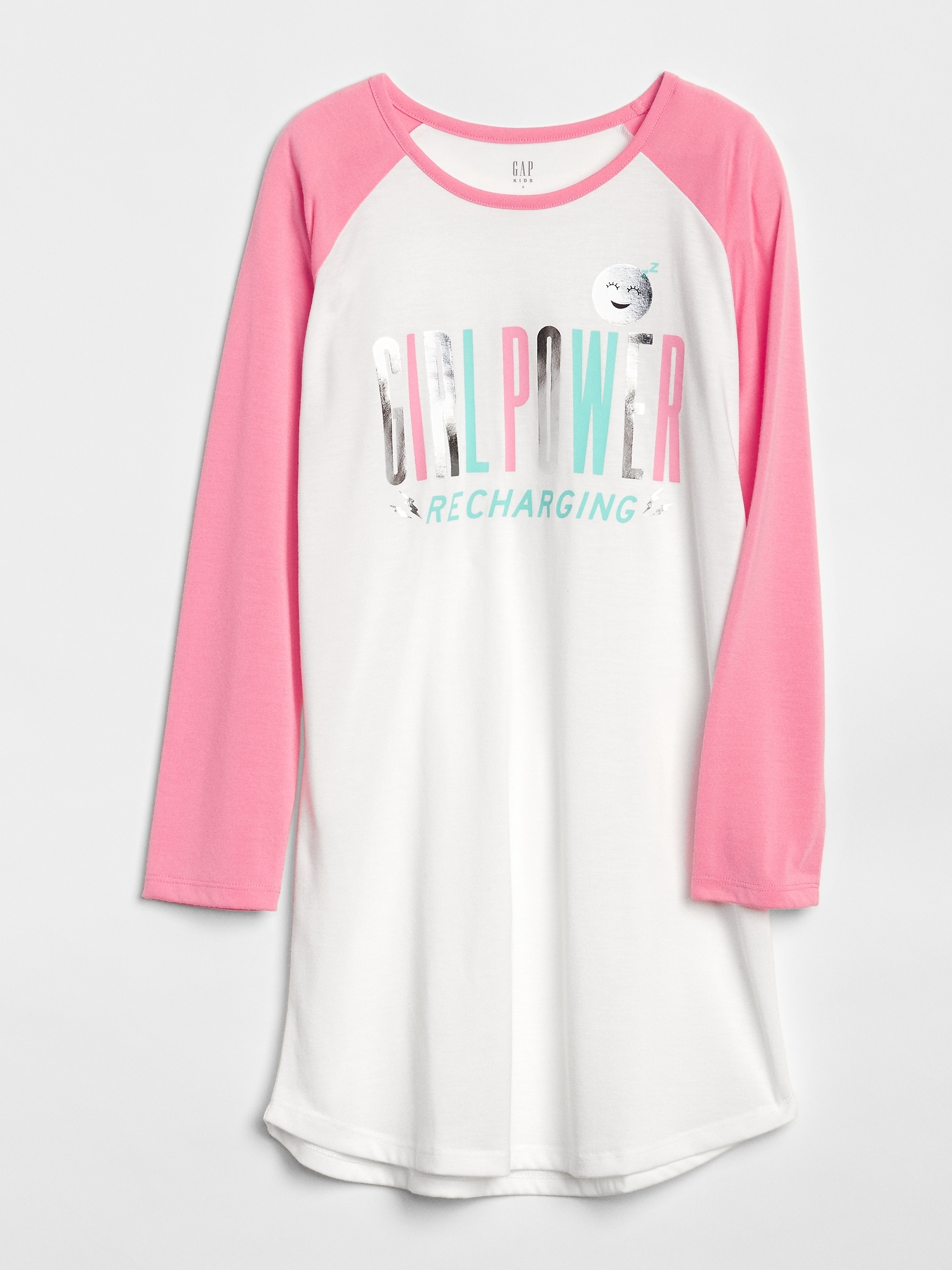 Graphic Raglan PJ Dress | Gap