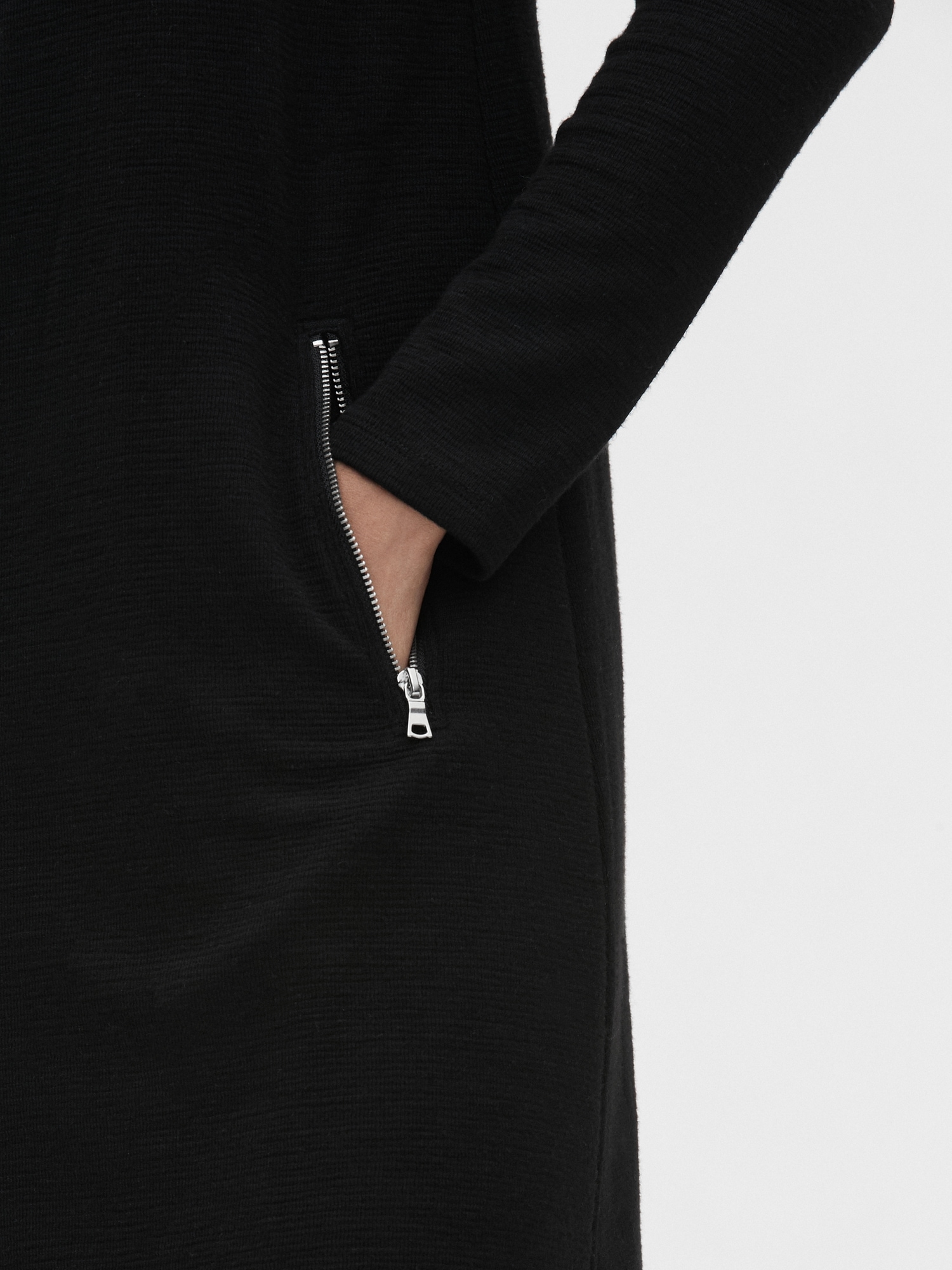 Long Sleeve A-Line Dress with Zip-Pockets | Gap