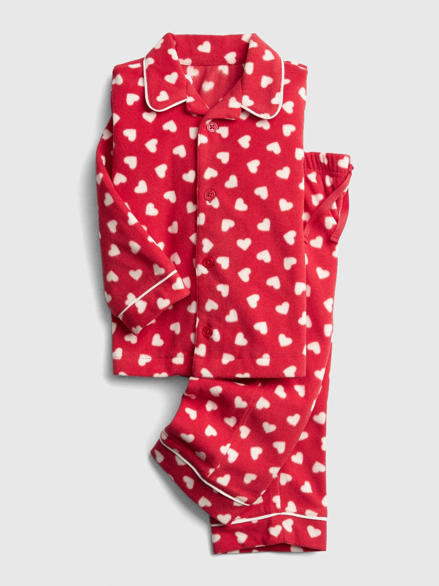 Heart PJ Set in Fleece | Gap