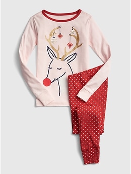 Gap reindeer pajamas store