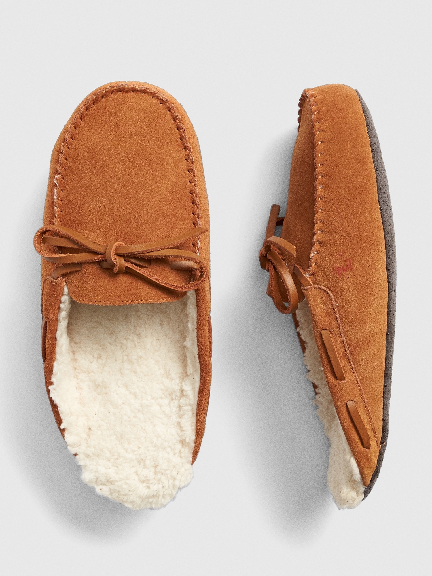 Suede Moccasin Slide Slippers | Gap