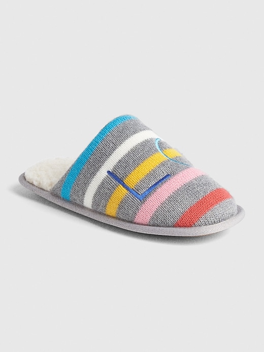 Logo Crazy Stripe Slippers | Gap