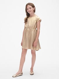 Shimmer Fit And Flare Dress Gap