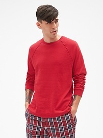 Double-Face Long Sleeve Raglan T-Shirt | Gap