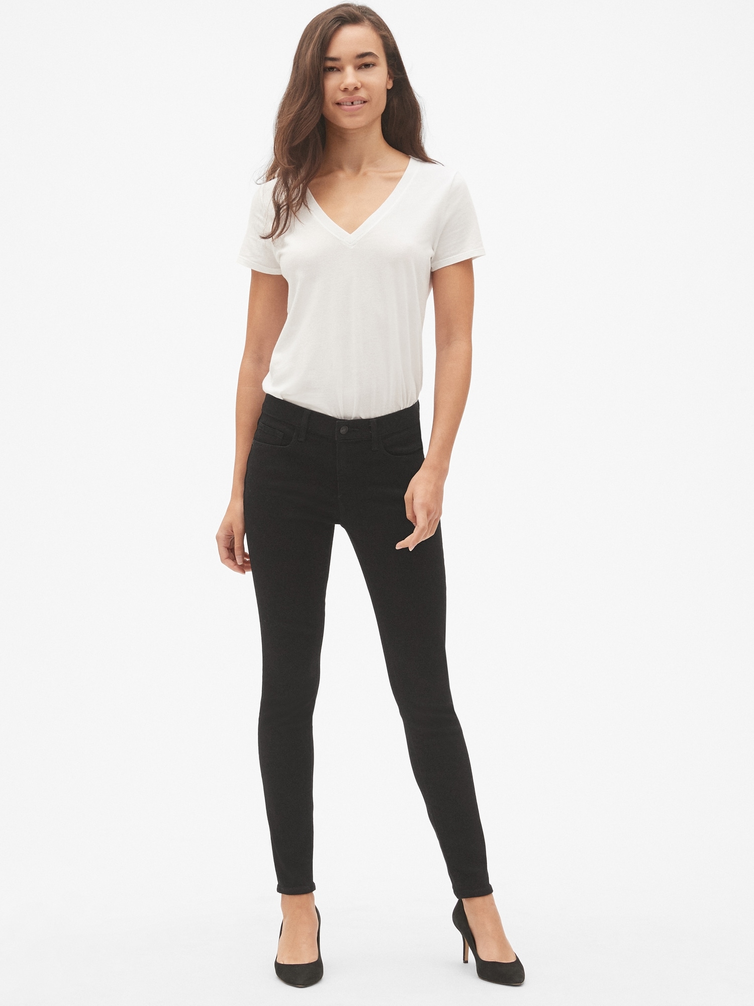 Mid Rise True Skinny Jeans in Infinity Stretch | Gap