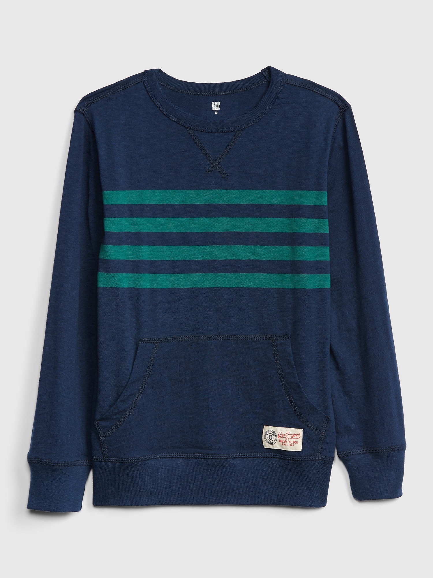 Chest-Stripe Crewneck Sweatshirt | Gap