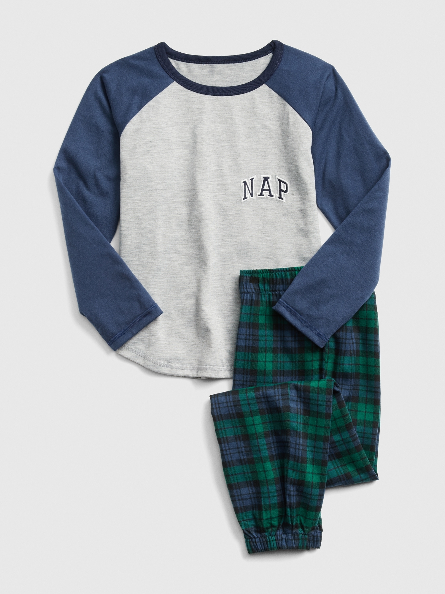 Raglan Plaid PJ Set | Gap