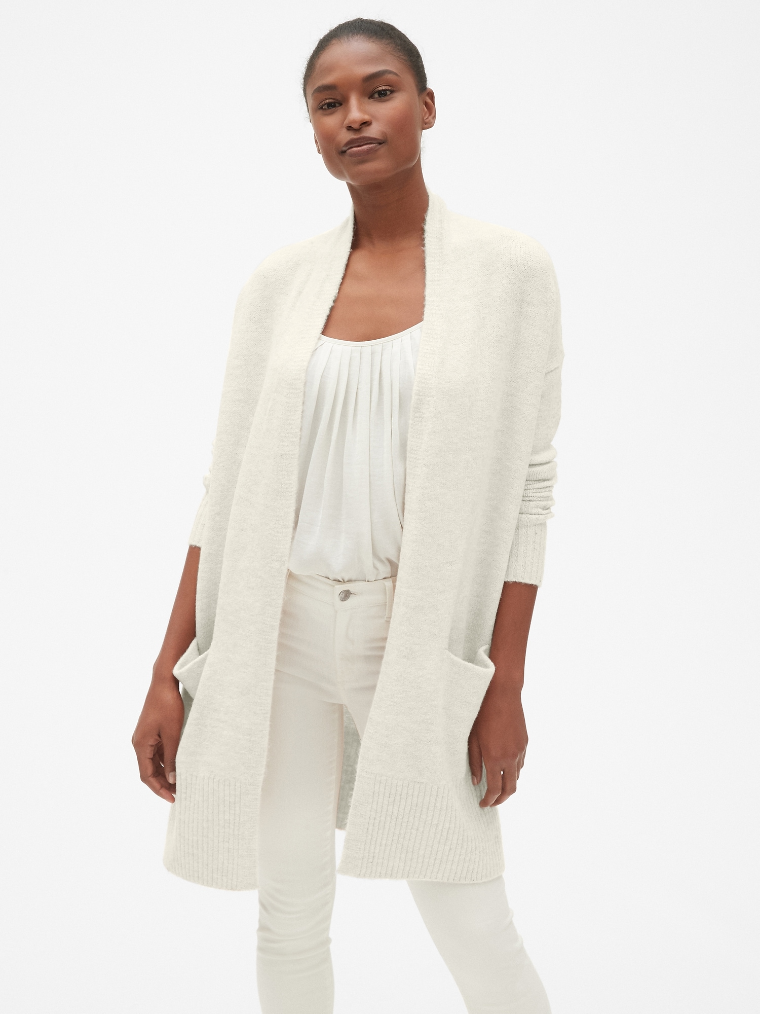 Longline Open-Front Cardigan Sweater | Gap