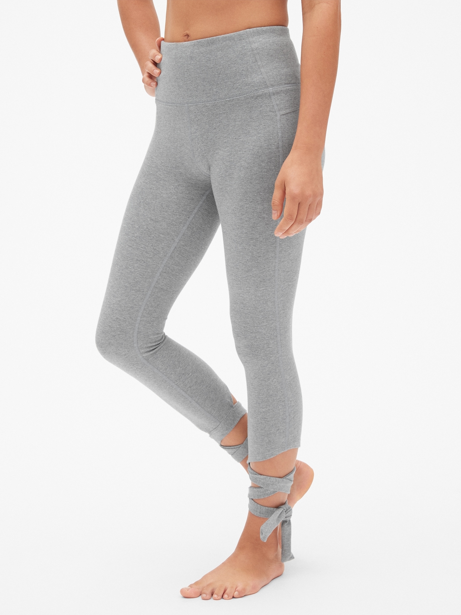 GapFit High Rise Barre Strap 7/8 Leggings | Gap