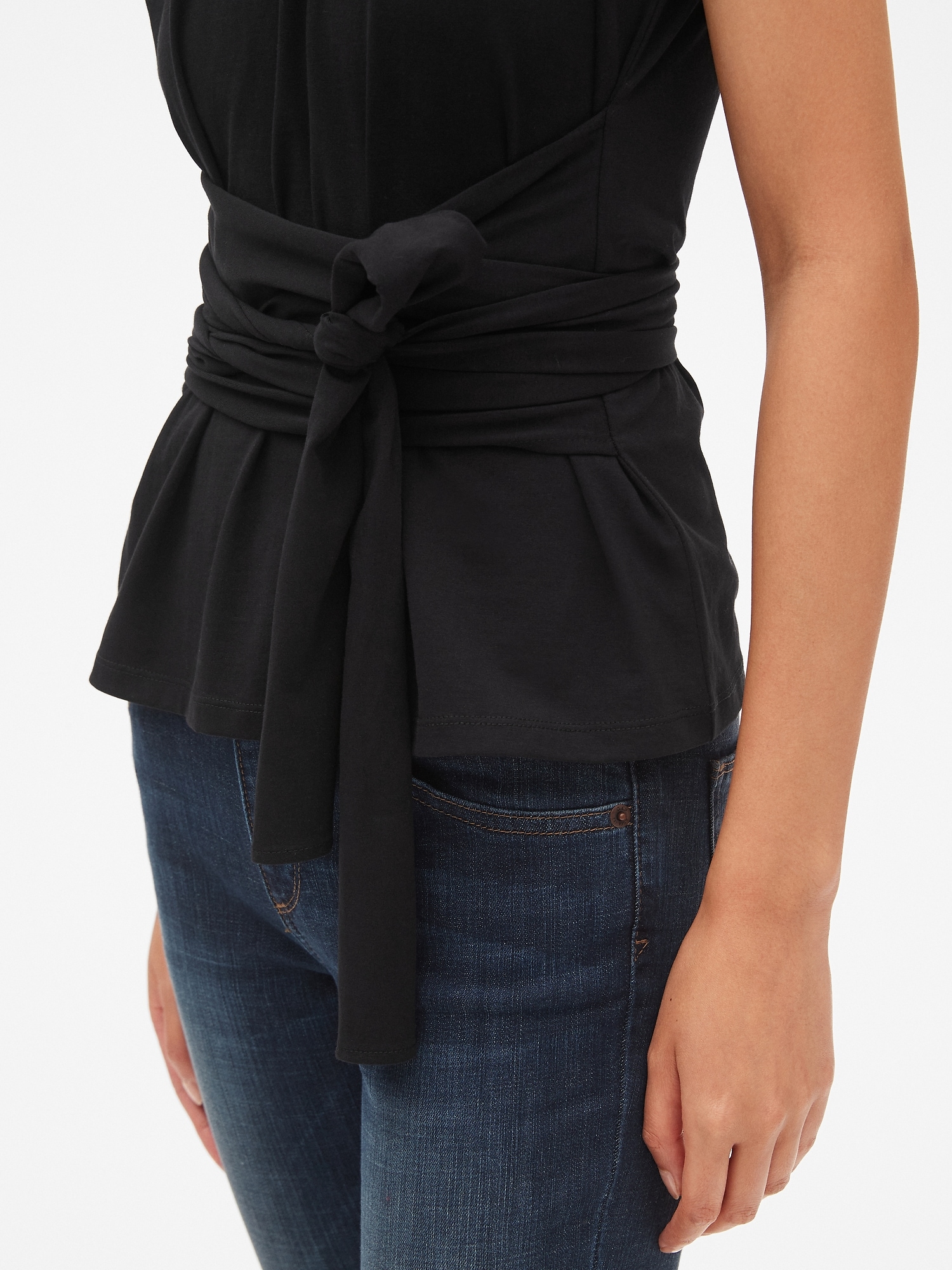 Wrap Tie-Waist Tank Top | Gap