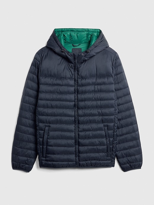 ColdControl Lightweight Hooded Puffer Jacket | Gap