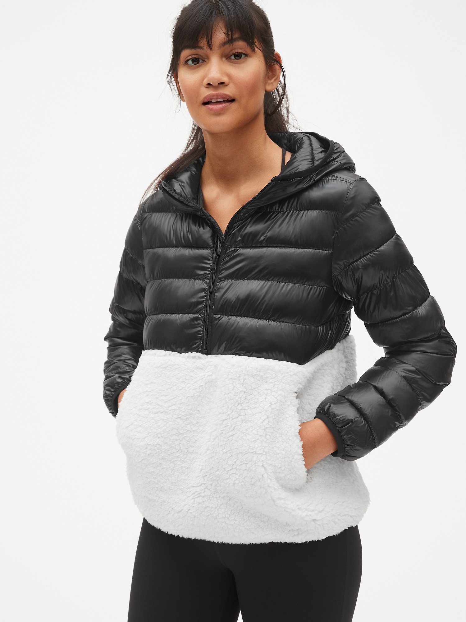 GapFit Sherpa Puffer Jacket | Gap