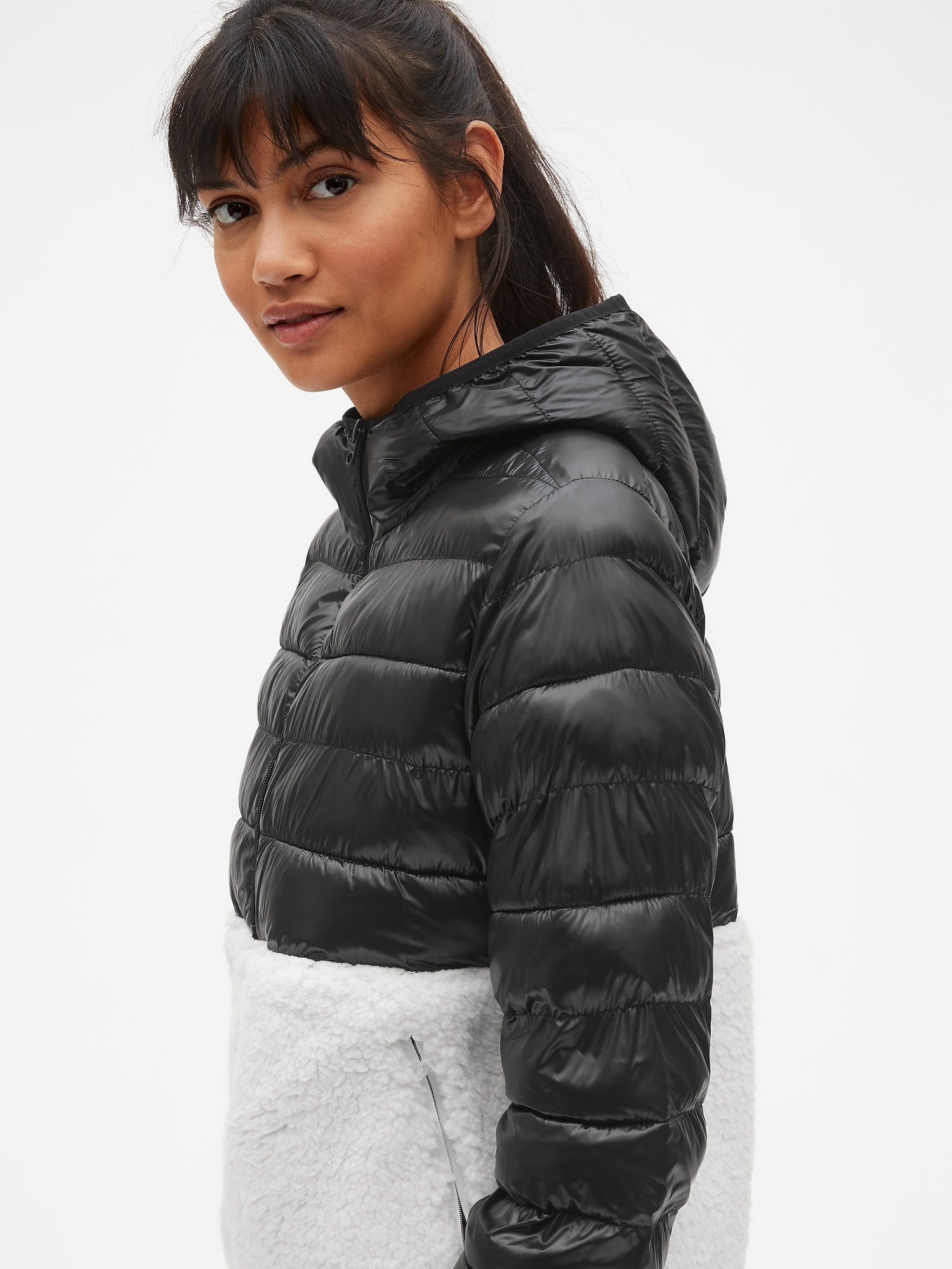 GapFit Sherpa Puffer Jacket | Gap