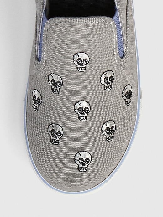 Kids Skull Slip On Sneakers Gap