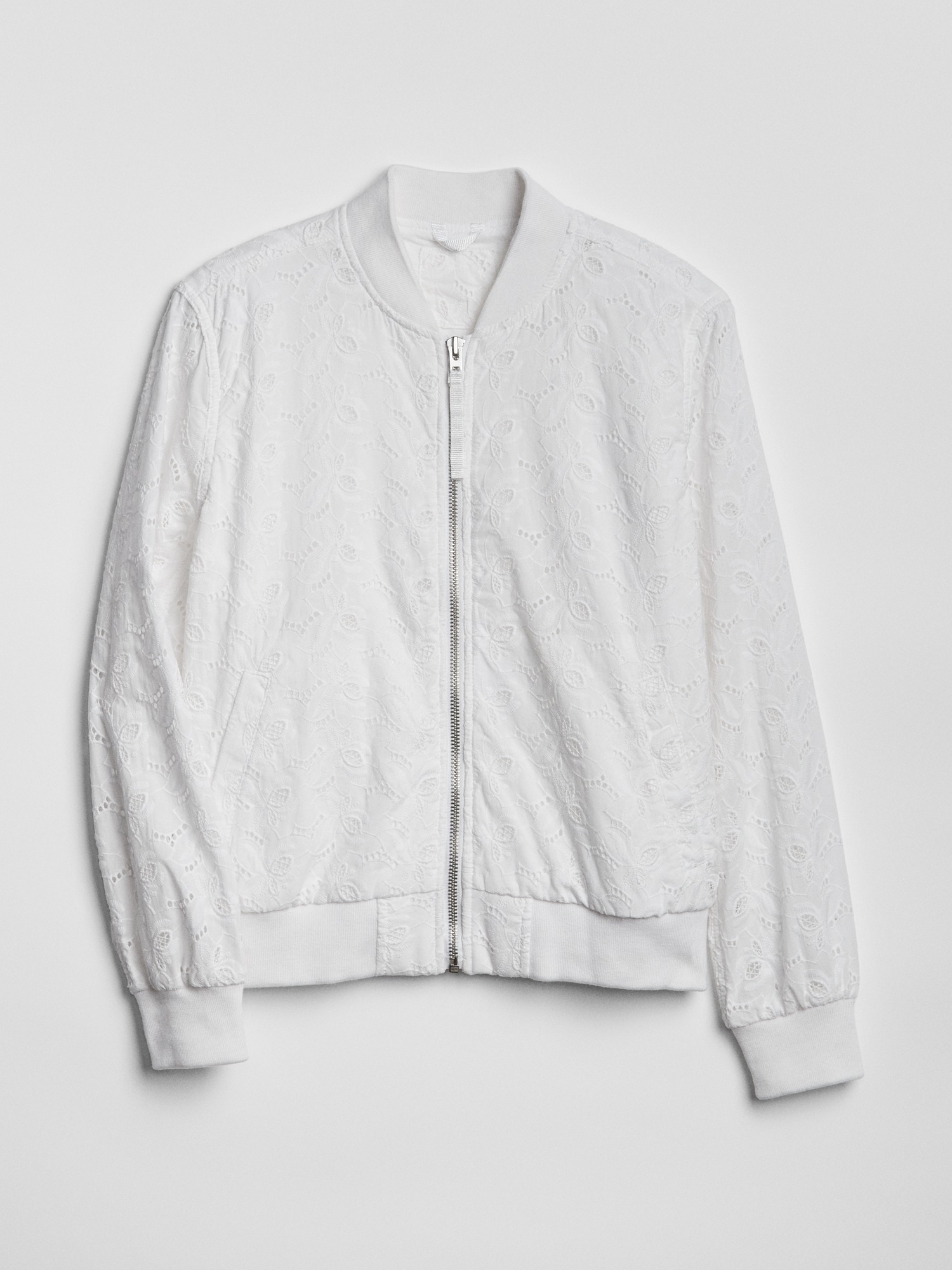 Eyelet Bomber Jacket | Gap