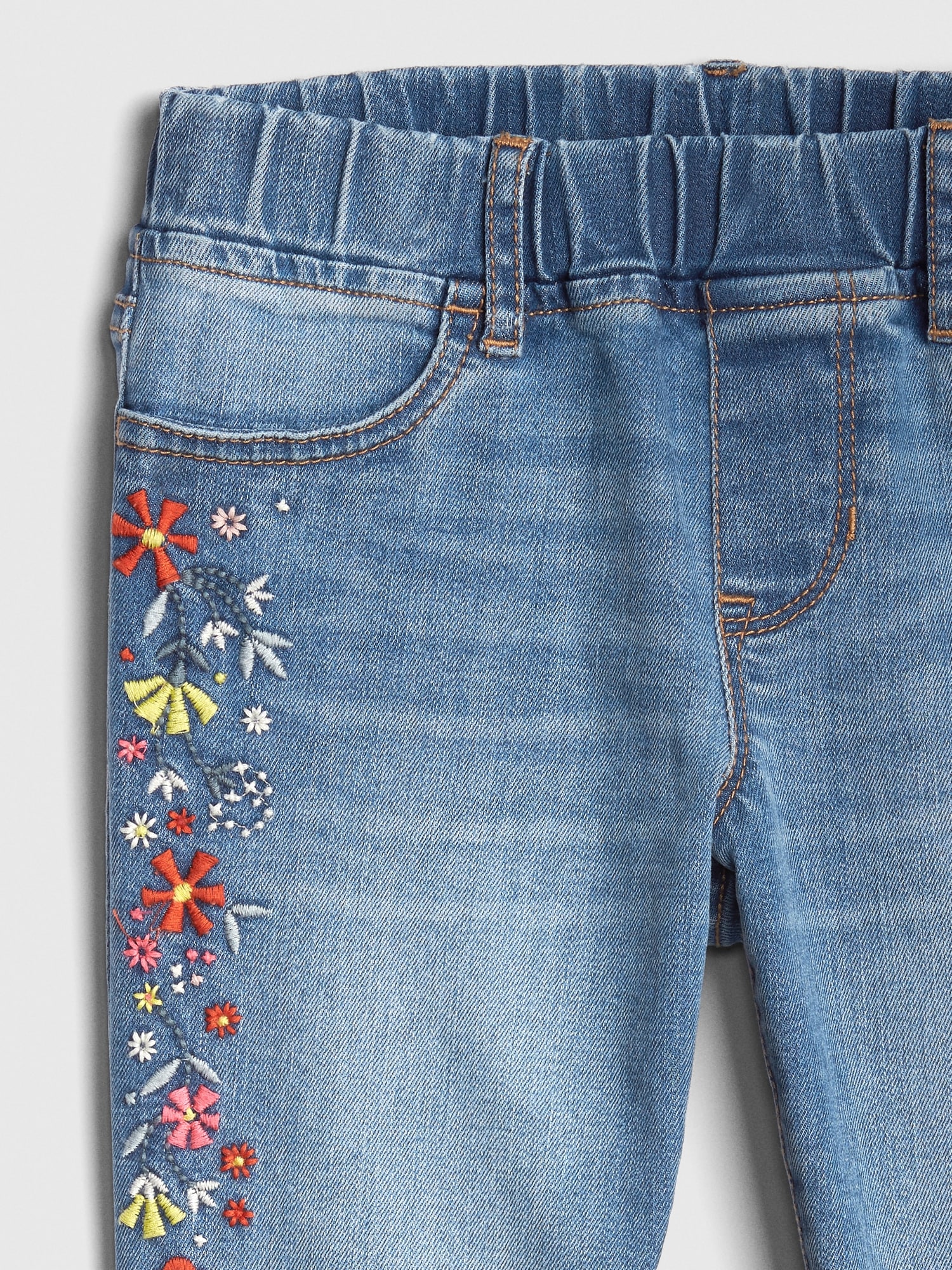 Kids Floral Embroidered Jeggings with Fantastiflex | Gap
