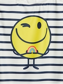 Kids Stripe Smiley Swim One-Piece | Gap