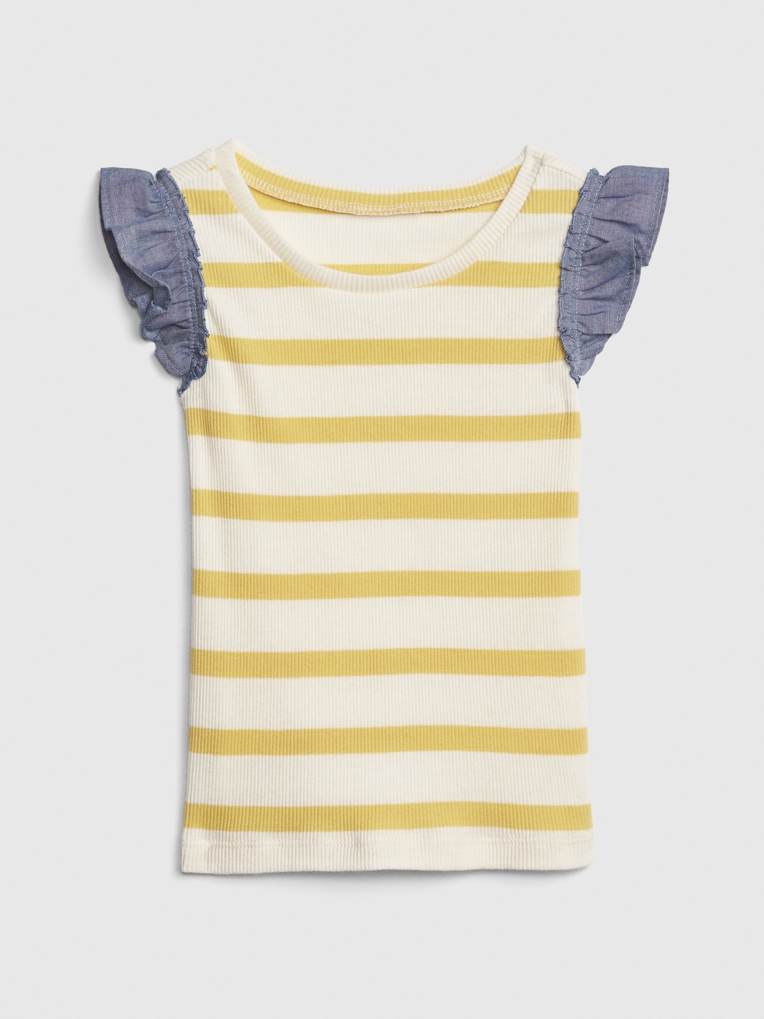 Toddler Flutter-Sleeve Ribbed Tank Top | Gap