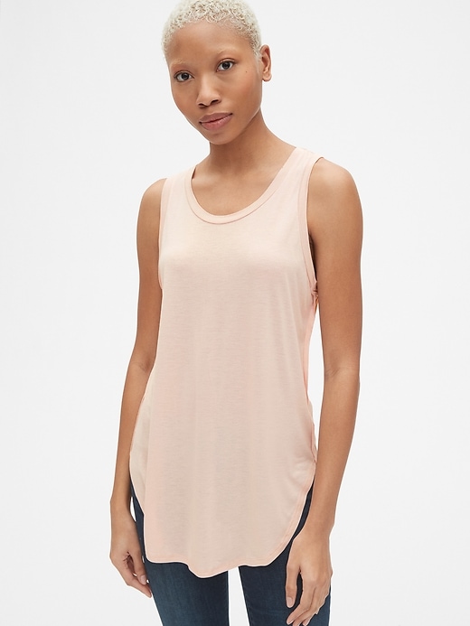 V-Back Tank Top in Luxe Rayon | Gap