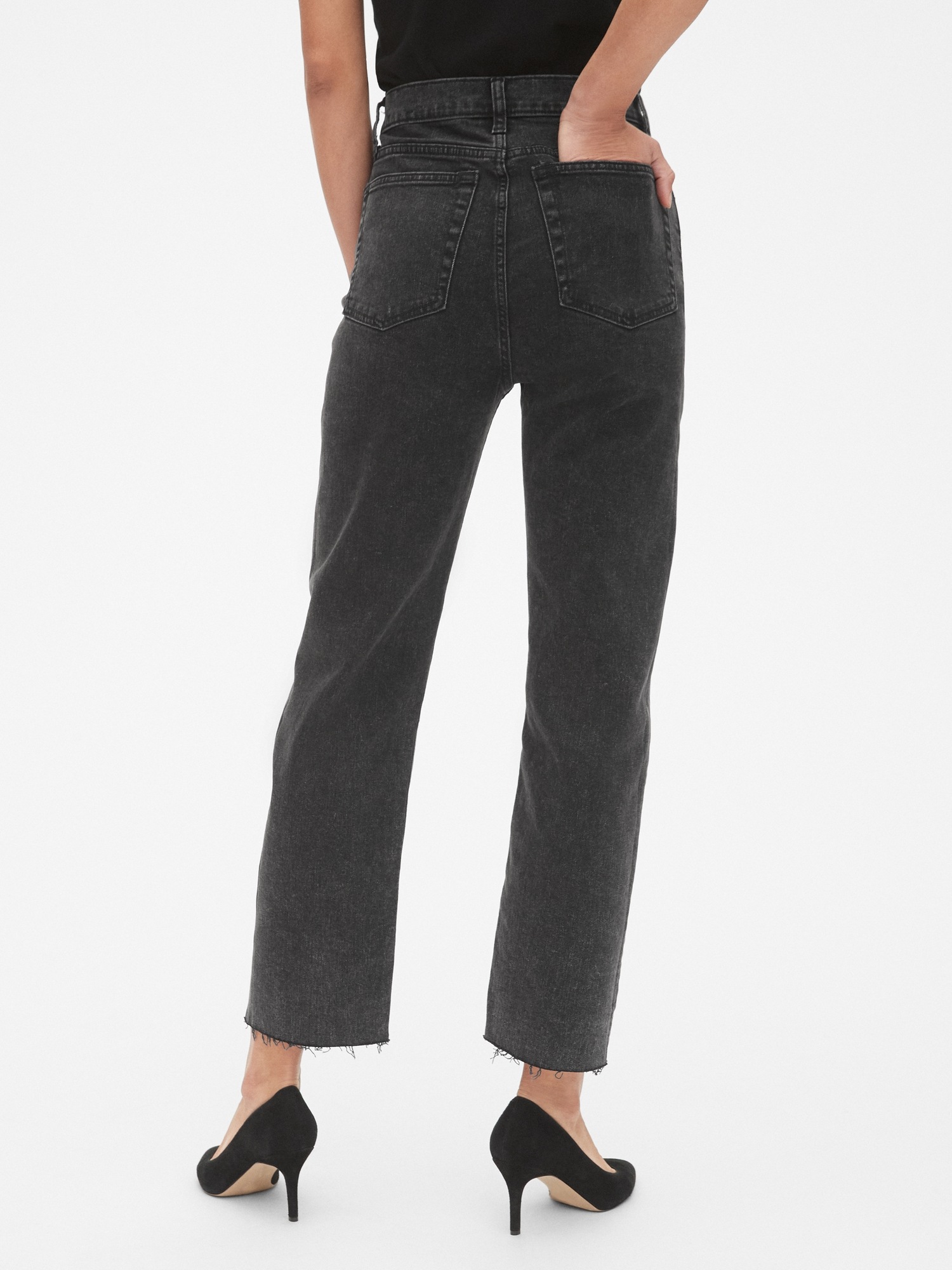 High Rise Cheeky Straight Jeans | Gap