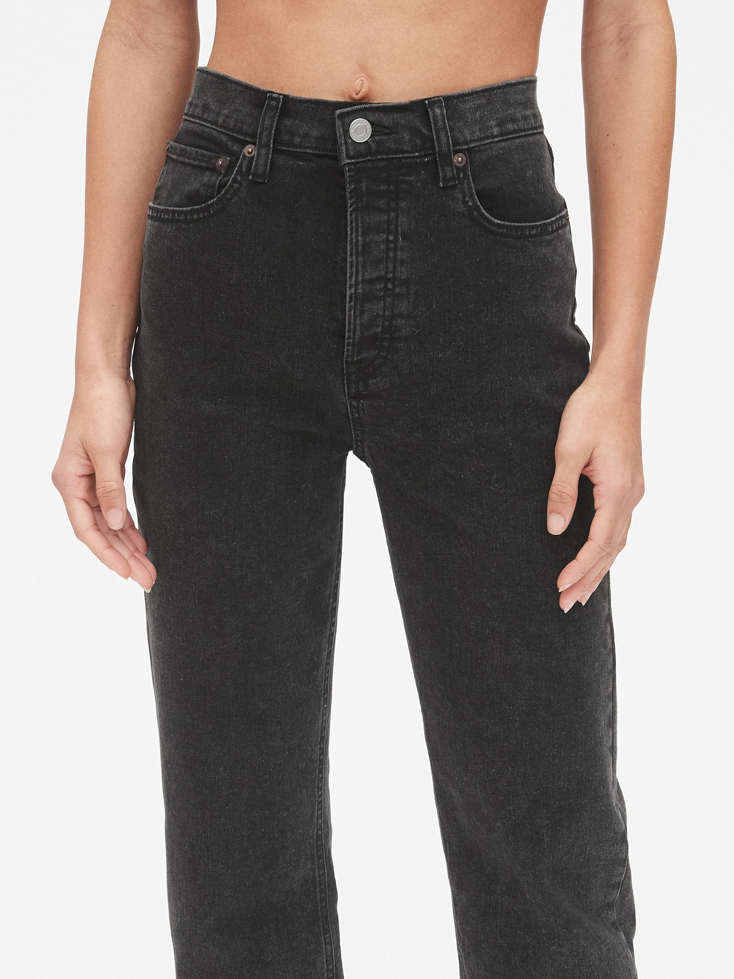 High Rise Cheeky Straight Jeans | Gap