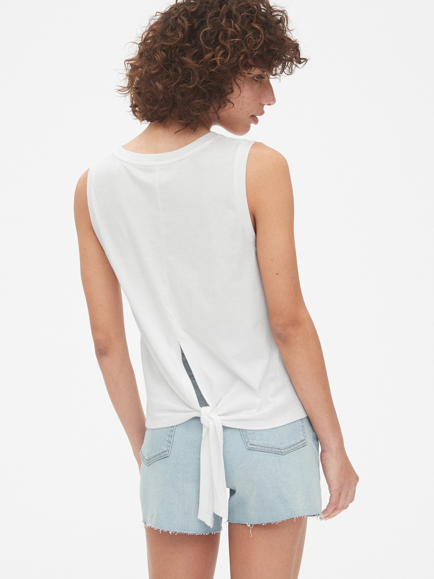 Vintage Tie-Back Tank Top | Gap