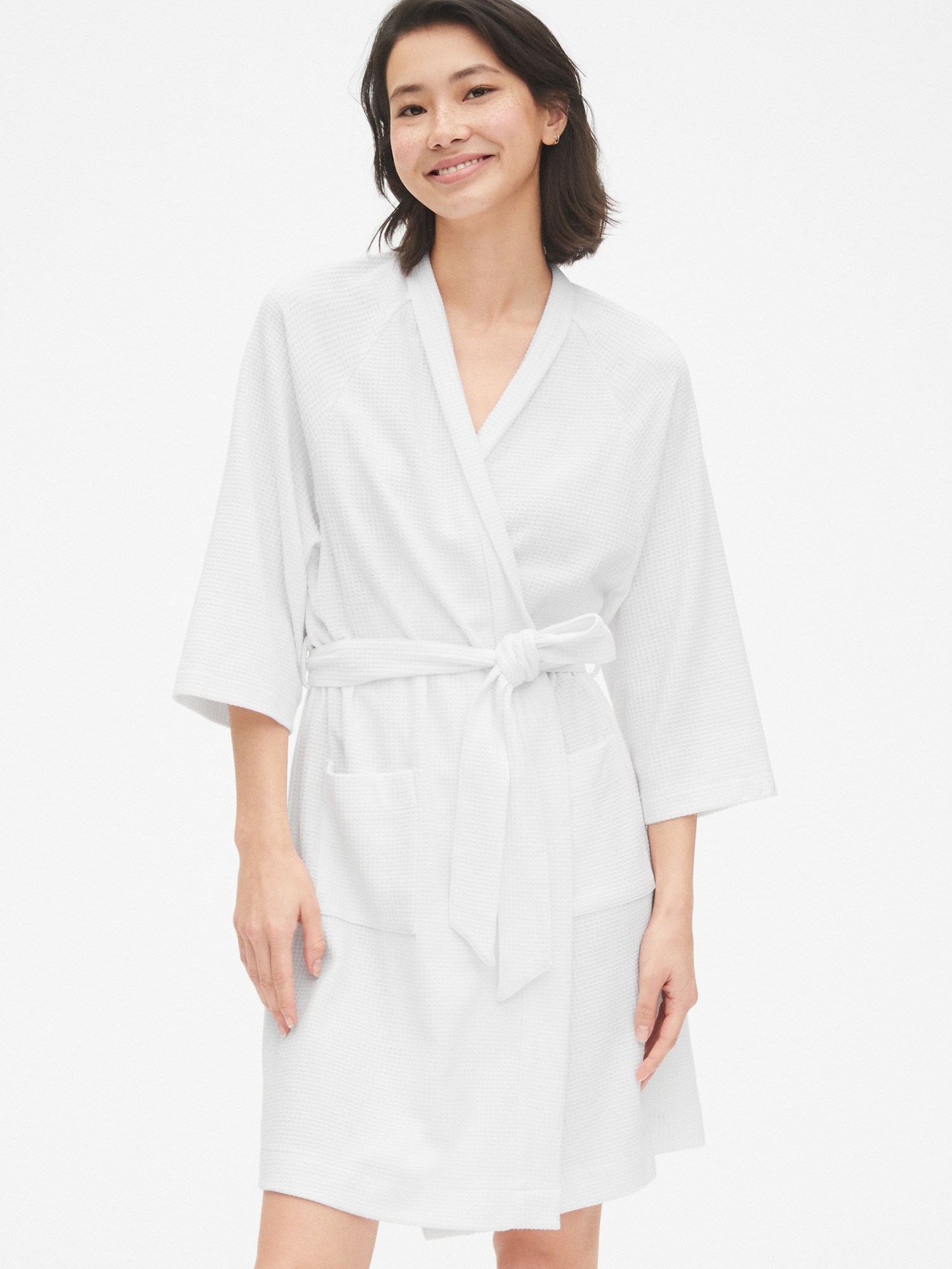 Waffle-Knit Robe | Gap