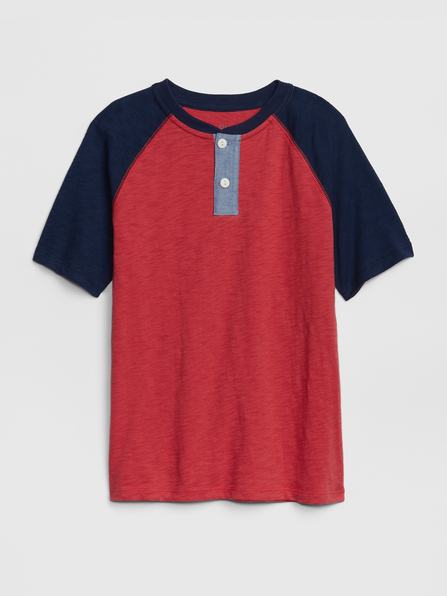 Kids Colorblock Henley T-Shirt | Gap