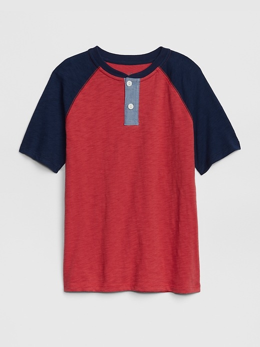 Kids Colorblock Henley T-Shirt | Gap