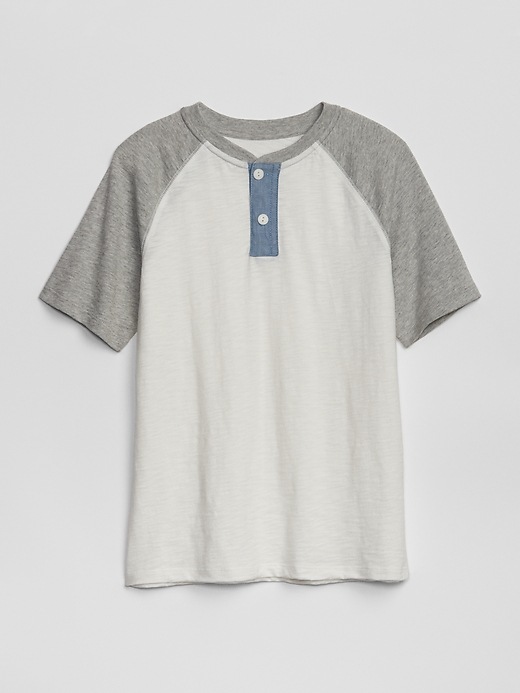Kids Colorblock Henley T-Shirt | Gap