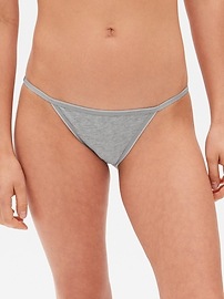 Stretch Cotton String Bikini | Gap