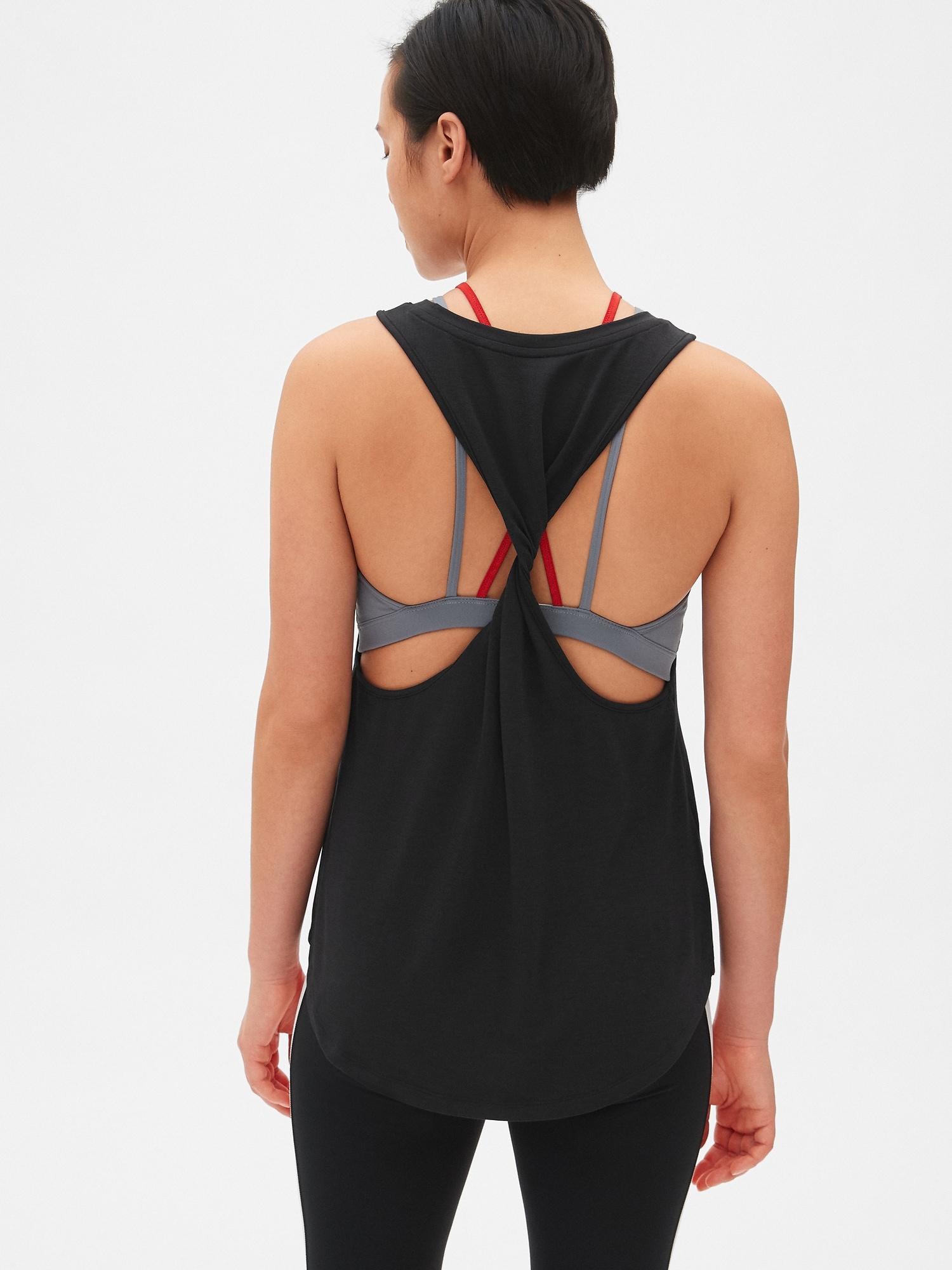 GapFit Breathe Twist-Back Tank Top | Gap