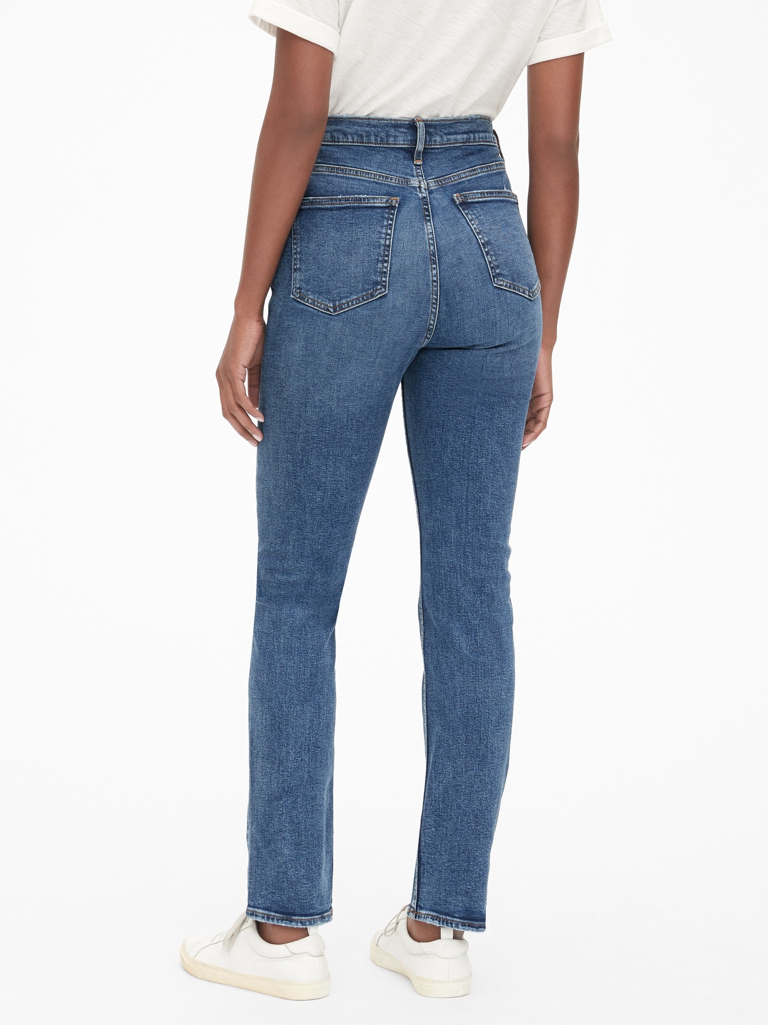 High Rise Cigarette Ankle Jeans with Secret Smoothing Pockets | Gap