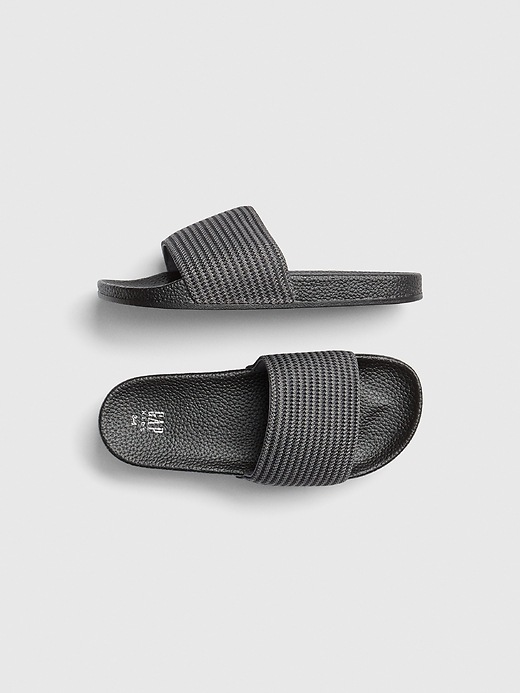 Kids Knit-Stripe Slide Sandals | Gap