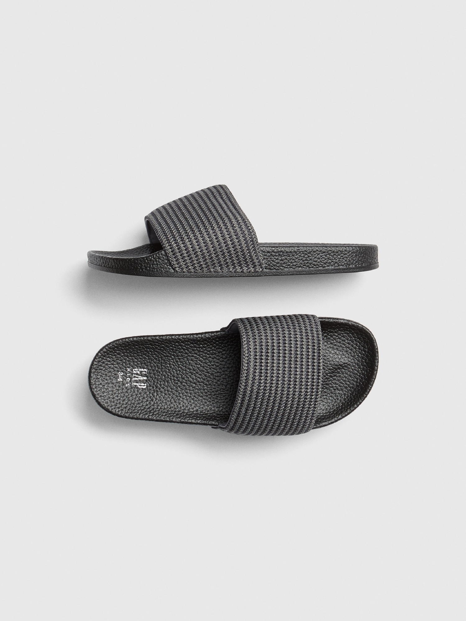 Kids Knit-Stripe Slide Sandals | Gap