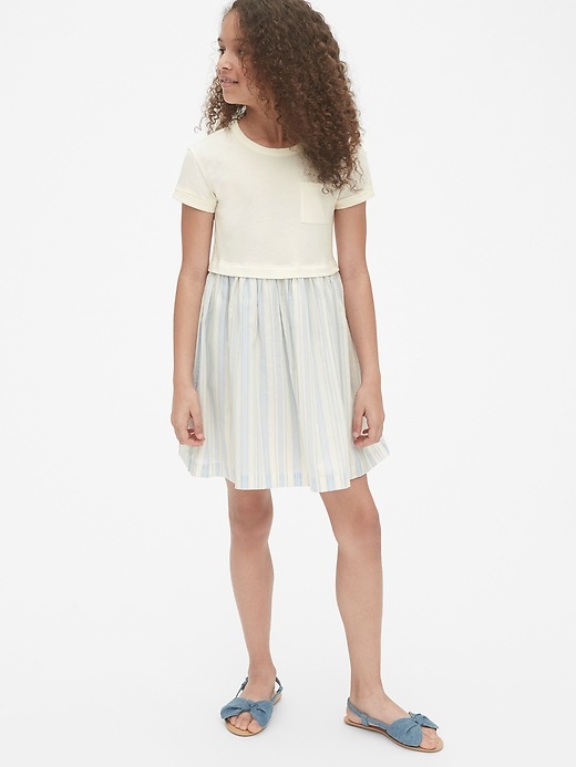 Kids Mix-Media Dress | Gap
