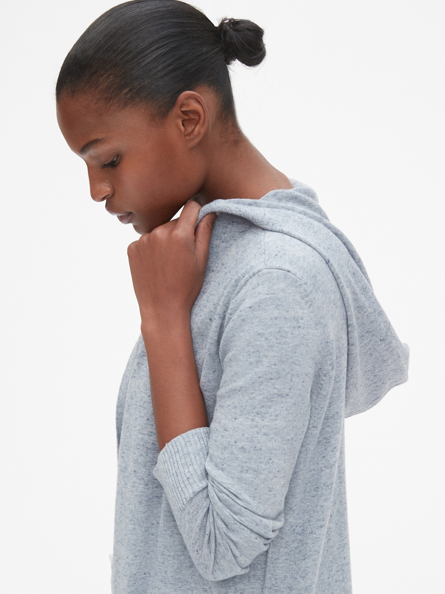 Longline Hooded Cardigan Sweater | Gap